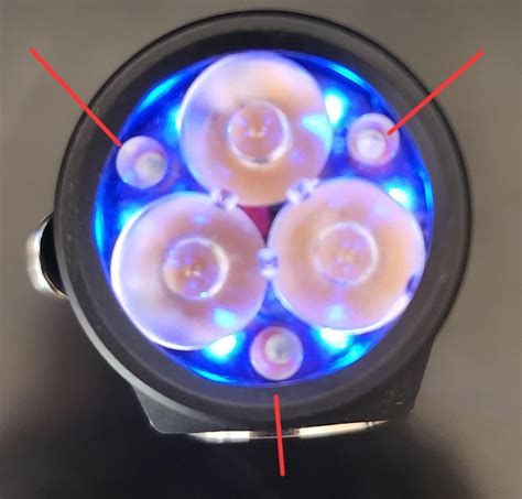 What Are The 3 Small Components On The Face Of My Led Flashlight D3aa