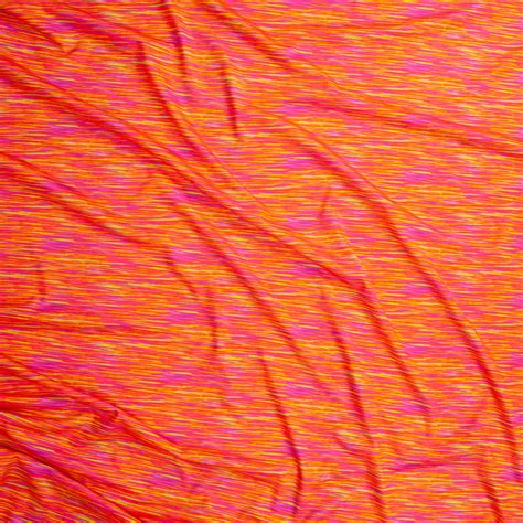 Cali Fabrics Neon Pink Orange And Yellow Space Dye Print Nylon