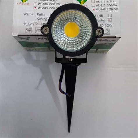 Promo Lampu Sorot Led Taman Tancap Lampu Kolam Wing Lock Putih Kuning