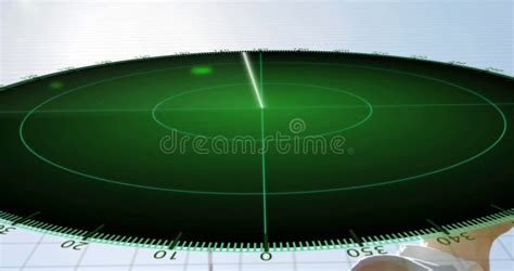 Rotating Radar Screen Showing Green Signal And Grid Lines In Animation Stock Footage Video Of