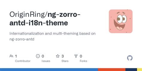 Github Originring Ng Zorro Antd I N Theme Internationalization And