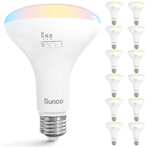 Sunco 12 Pack Br30 Light Bulbs Led Recessed Can Light Bulbs Indoor
