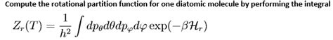Compute The Rotational Partition Function For One
