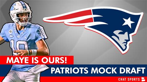 Patriots 2024 NFL Mock Draft WITH Trades Drake Maye To New England