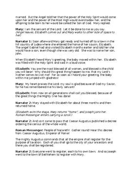 Christmas Pageant Script Multiple Roles By Lisa Harms TPT