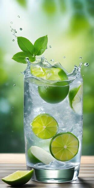 Premium Ai Image A Fresh Lime Squash Juice