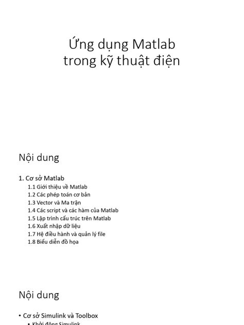 Ứng Dụng Matlab Trong Kỹ Thuật Điện Bài 1 Pdf