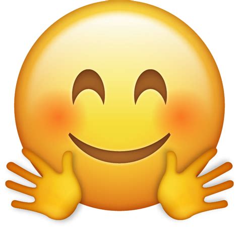 Download Hugging Iphone Emoji Icon In  And Ai Emoji Island