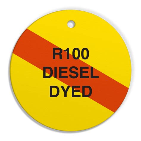 Ft135 Cppi R100 Diesel Dyed Fuel Identification Tags 256 Circle 25