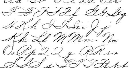 Some Four Years Ago I Wrote A Series Of Articles About Cursive Handwriting For Indexers With