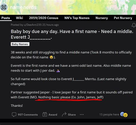 Can You Help Us Pick A J Name That Isnt James Namenerds Proceeds