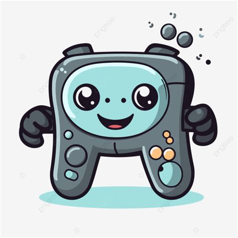 Controller Clipart Cartoon Character Playing An Electronic Game