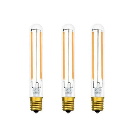 3x T6 Led Bulb E17 Tubular Led 4w