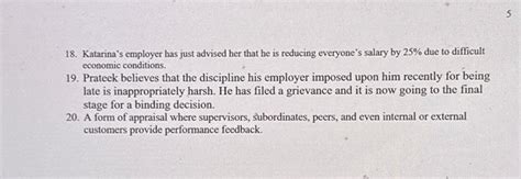 Solved Matching Exercise Worth Marks Total Mark Per Chegg Com