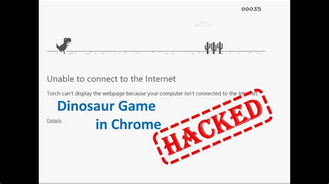 Hacked Google Chrome S Dinosaur Game Top Tech Tutors YouTube