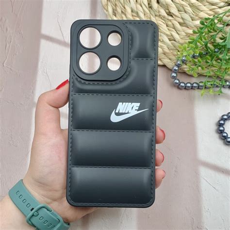 قاب گوشی Redmi Note 13 4g شیائومی پافری ژله ای محافظ لنز دار نایک Nike