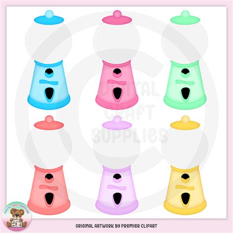 Gumball Machines Empty Clip Art Dcs Exclusive Digital Craft