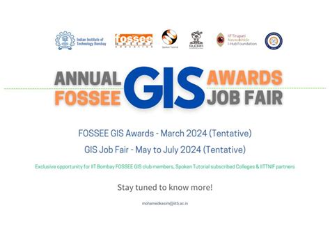 Fossee On Linkedin Iitbombay Fossee Gis Staytuned Jobs Skill