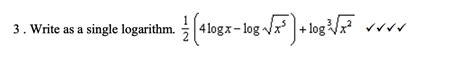 Solved Write As A Single Logarithm Chegg Com