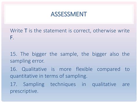 Introduction To Sampling And Its Typespptx Science