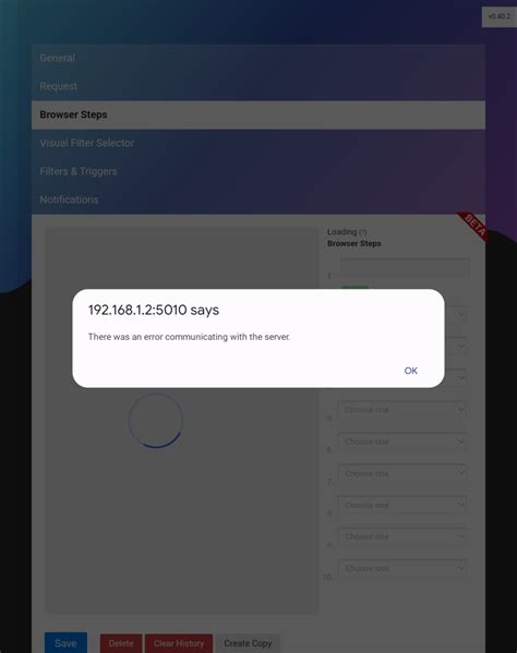 Browser Steps Not Working At All Timeout · Issue 1424 · Dgtlmoon