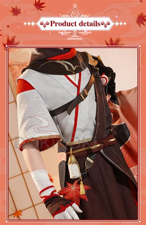 Pre Sale Dokidoki Sr Game Genshin Impact Kazuha Cosplay Costume Kazuh