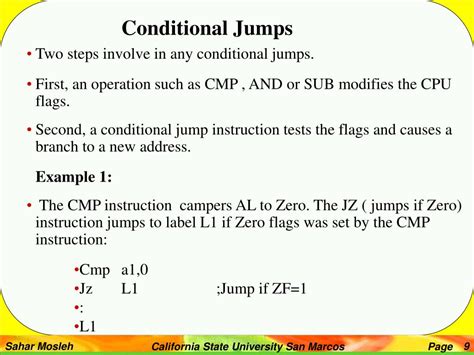 PPT More On Logical Instruction And Conditional Jumps PowerPoint Presentation ID