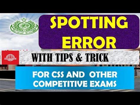 Error Detection And Correction Spotting Errors Rules Concepts English Error Detection In