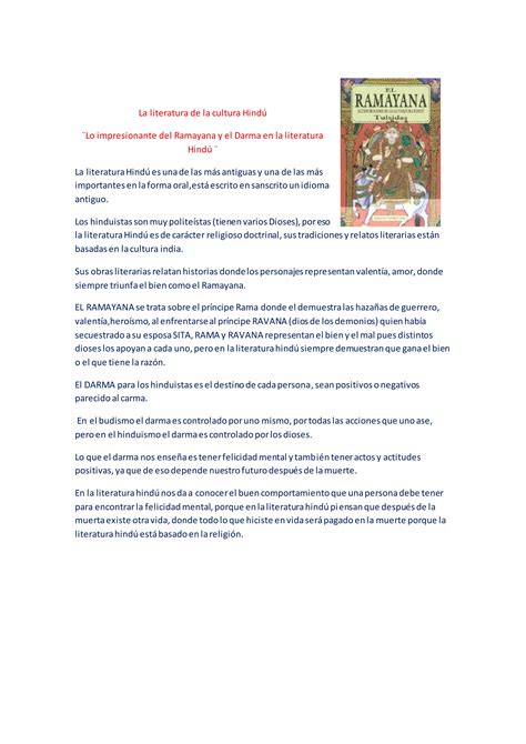 La literatura de la cultura hindú PDF