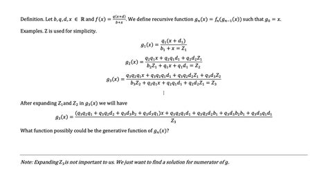 Closed Form Of A Challenging Recursive Function Raskmath