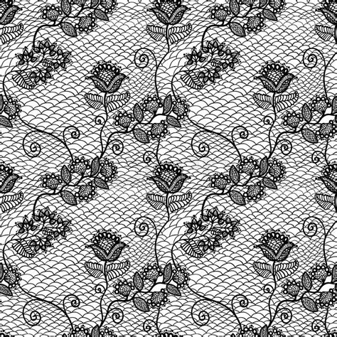 Vintage Seamless Floral Lace Pattern Stock Vector Colourbox