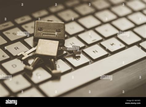 symbol for a chatbot or social bot and algorithms program code in the