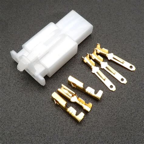 2 8mm Lof Of 10 Set 3 Way Electrical Plug Connector Terminal Block W