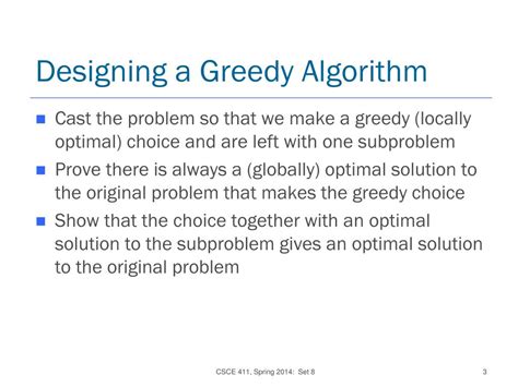 ppt csce 411 design and analysis of algorithms powerpoint