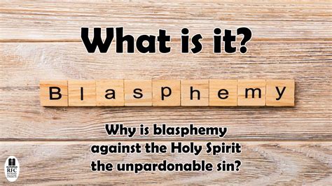 Blasphemy & Blaspheming the Holy Spirit {What is blasphemy?} - YouTube