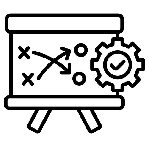 Tactical Execution Icon Line Vector Illustration 35946804 Vector Art At