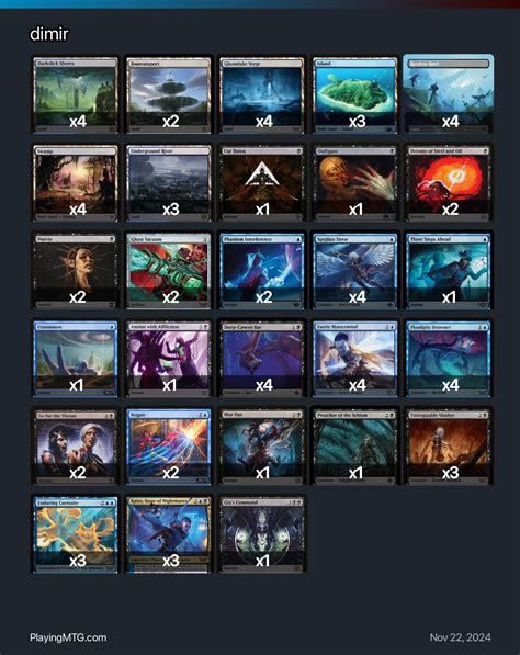 Dimir Magic The Gathering Deck