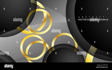 Vector Background Design That Overlaps With Gold Ring Color Gradients