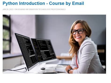 Python Introduction Course By Email