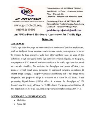 An FPGA Based Hardware Accelerator For Traffic Sign Detection PDF