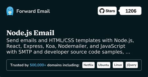 2025年 node js 电子邮件模板代码示例