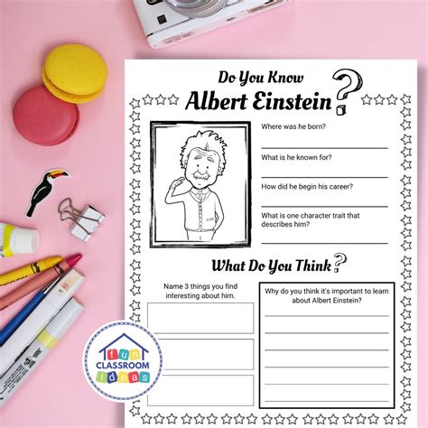 Use This Free Albert Einstein Biography Worksheet To Engage Your