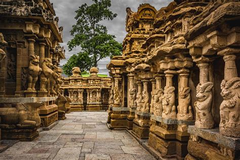 Beautiful Pallava Architecture And Exclusive Sculptures At The