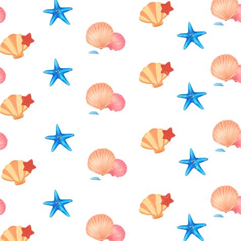 Summer Seaside Clipart Vector Summer Summer Beach Ocean Seaside Shell