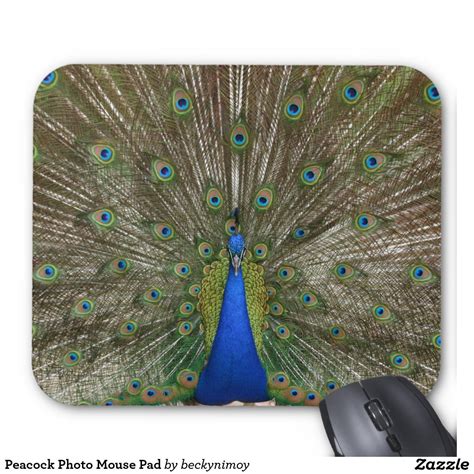 Peacock Photo Mouse Pad Peacock Photos Mouse Pad Peacock