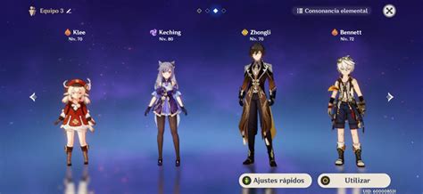 Mis Personajes Para El Abismo Genshin Impact Amino
