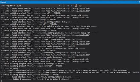 build failed · issue 46 · litespeedtech lsquic · github