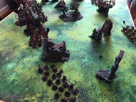 AoS Schlacht 0062 Stormcast Eternals Vs Blades Of Khorne Hammered