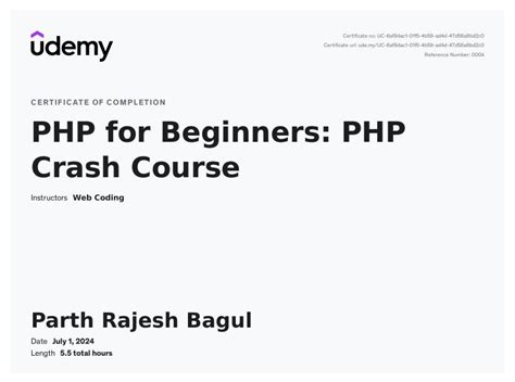 Parth Bagul On Linkedin Udemy Php