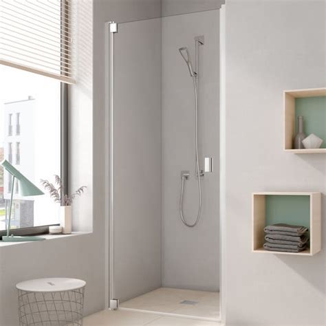 Kermi Raya Two Way Hinged Door For Recess For Side Panel Clear